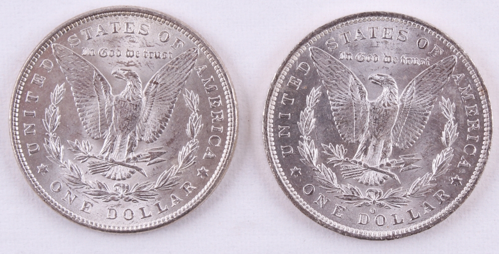 Lot of (2) 1985 Morgan Silver Dollar Coins | Pristine Auction