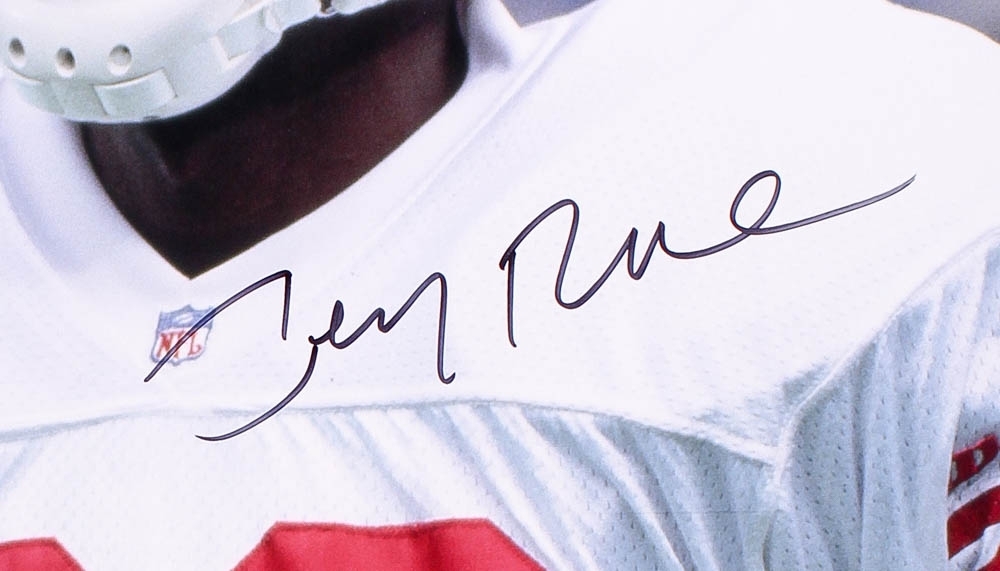 Jerry Rice Signed 49ers 30x40 Photo (Online Authentics) | Pristine Auction