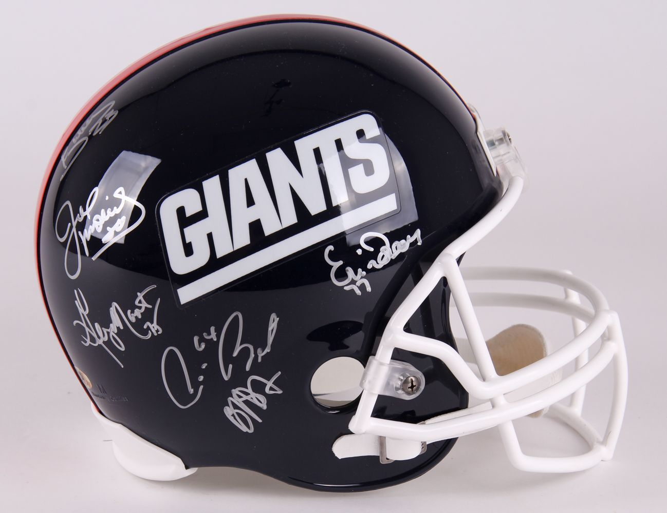 1986 Giants Full-Size Helmet Team-Signed By (18) with Lionel Manuel ...