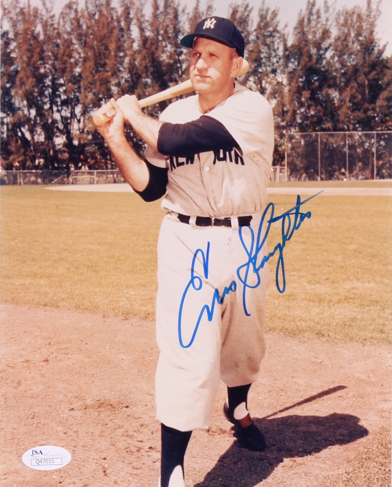 Enos Slaughter Signed Yankees 8x10 Photo (JSA COA) | Pristine Auction