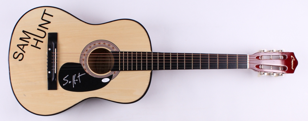 Sam Hunt Signed Custom Full-Size Acoustic Guitar (JSA COA) | Pristine ...
