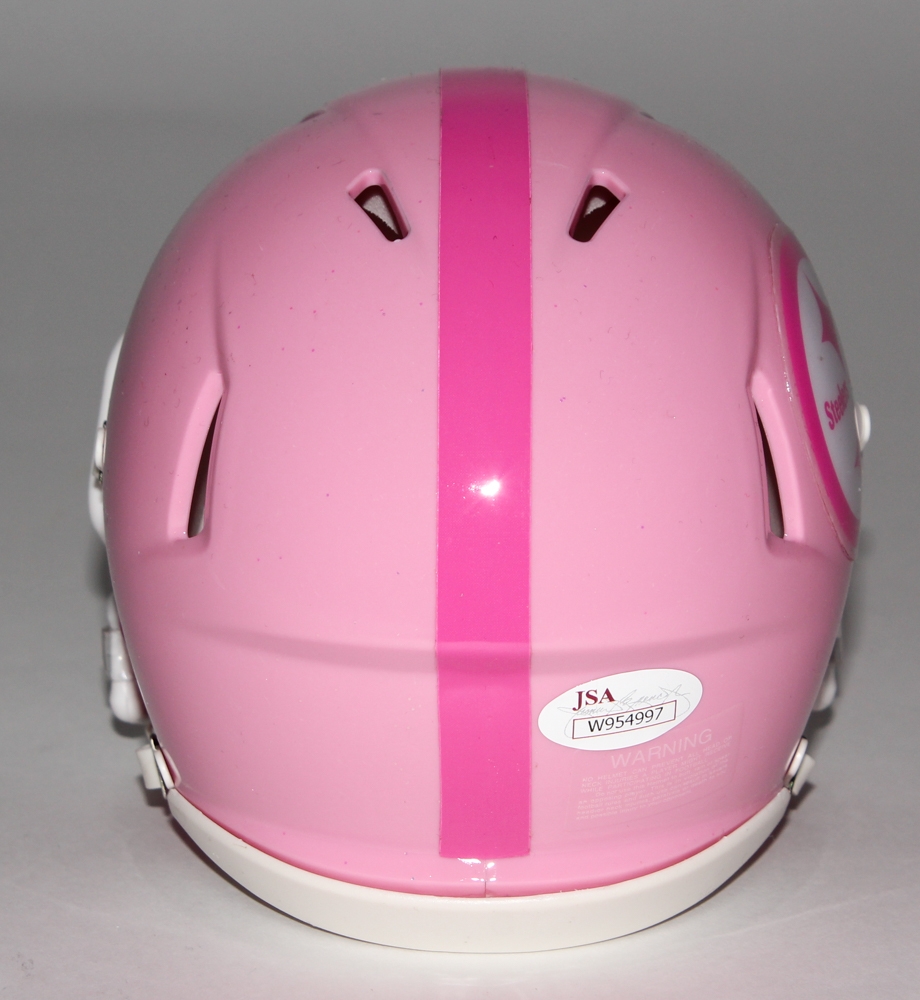 Le'Veon Bell Signed Steelers Pink Breast Cancer Awareness Mini Speed ...