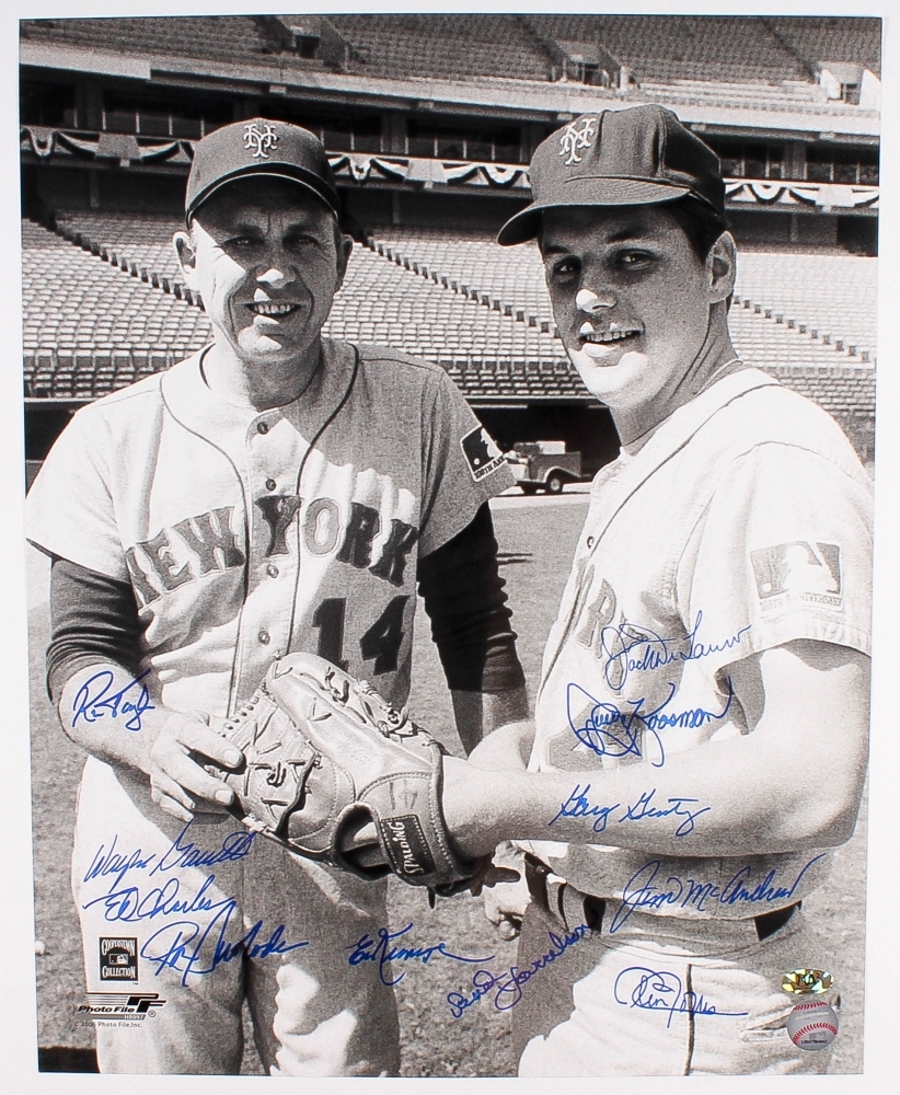 1969 Mets 16x20 Photo Signed By (11) with Bud Harrelson, Ed Kranepool ...