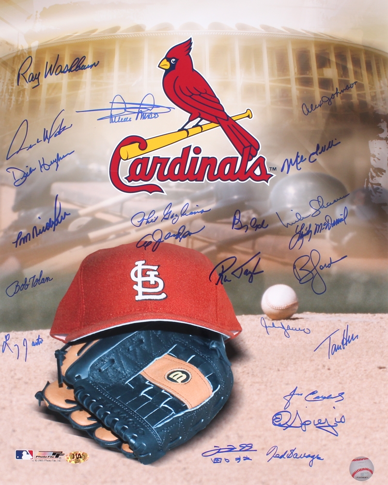 Cardinals 16x20 Photo Signed by (22) with Minnie Minoso, Alex Johnson ...