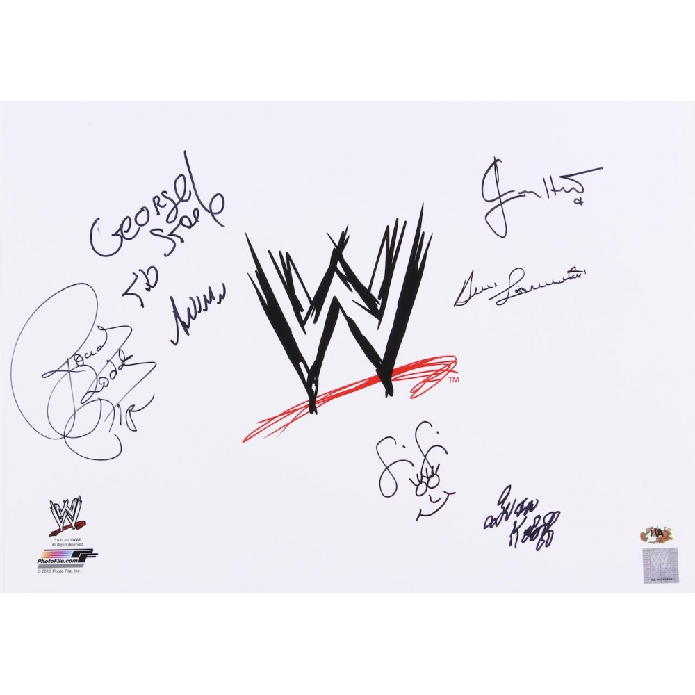 WWE 16x20 Photo Signed By 6 With Ivan Koloff Roddy Piper Jimmy Hart