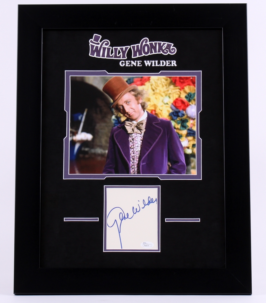 Gene Wilder Signed "Willy Wonka & the Chocolate Factory" Custom Framed ...