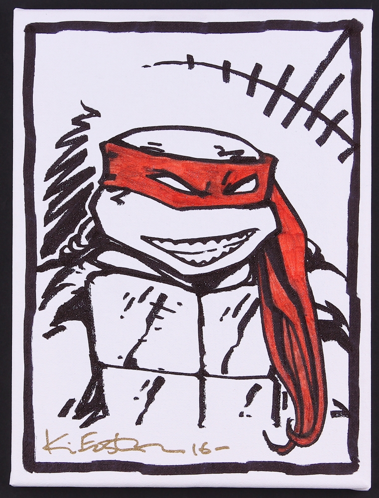 Kevin Eastman Teenage Mutant Ninja Turtles "Michelangelo" Signed ...