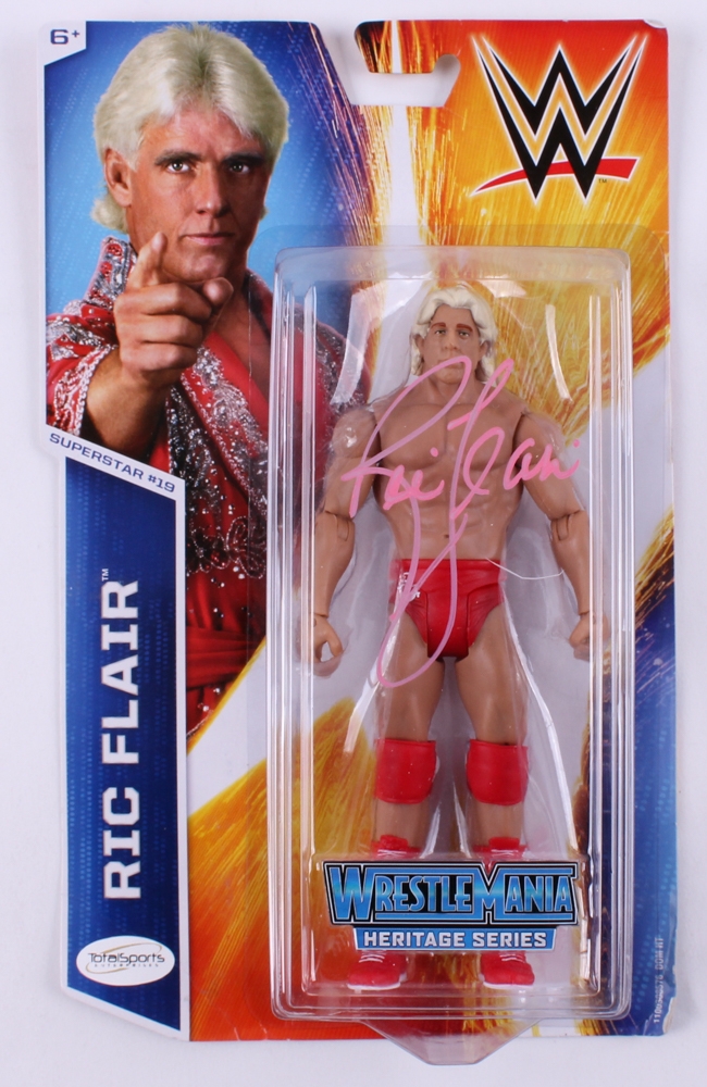 Ric Flair Signed Wrestle Mania Superstar #19 Action Figure (TSE COA) | Pristine Auction