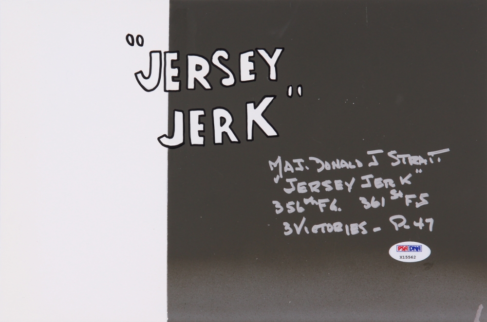 Donald Strait Signed 8x12 Original Hand-Painted "Jersey Jerk" Nose Art ...