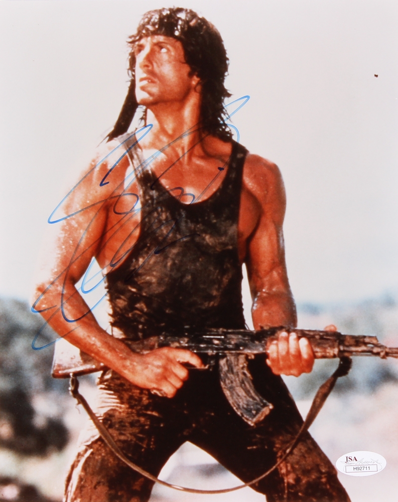 Sylvester Stallone Signed "Rambo" 8x10 Photo (JSA COA) | Pristine Auction