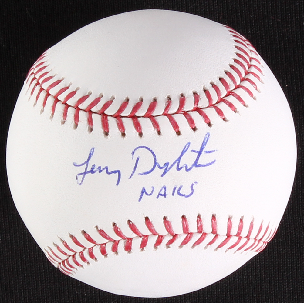 Lenny Dykstra Signed OML Baseball Inscribed "Nails" (Sports Vault COA ...
