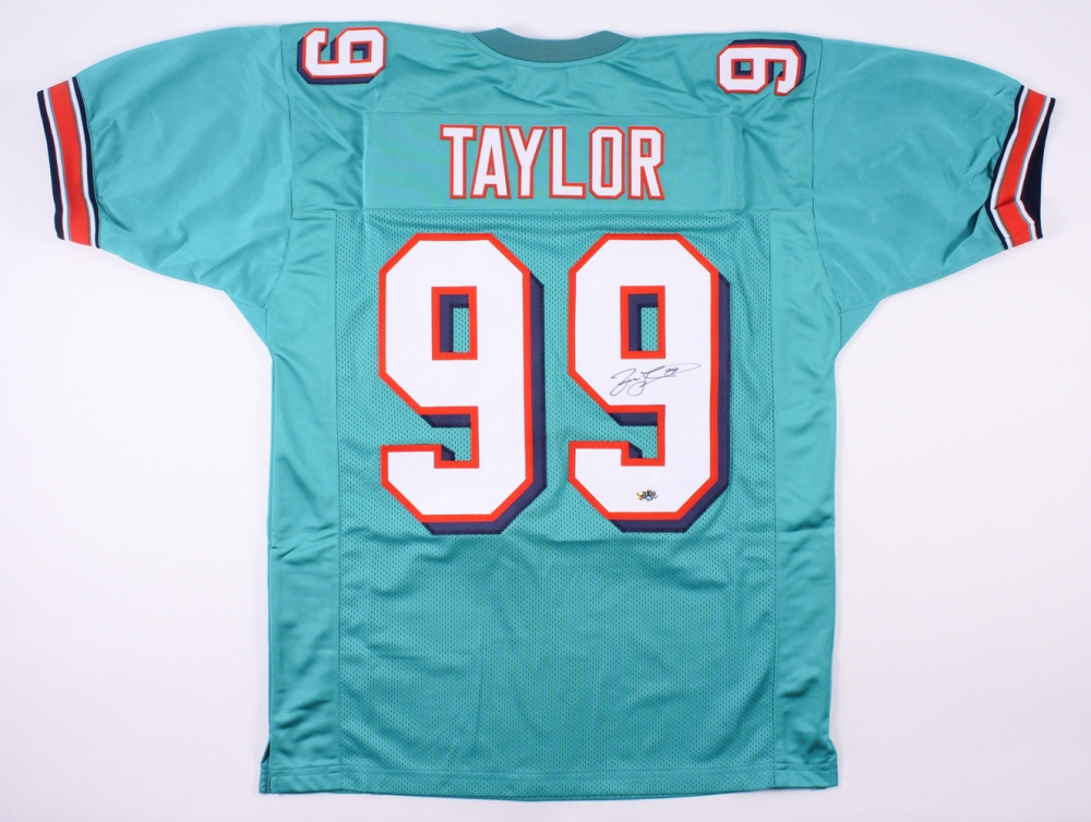 Jason Taylor Signed Dolphins Jersey (MAB Hologram) | Pristine Auction