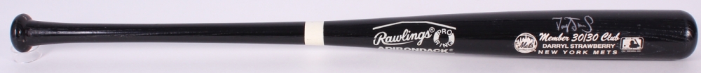 Darryl Strawberry Signed Rawlings Adirondack Pro Model Custom Engraved ...