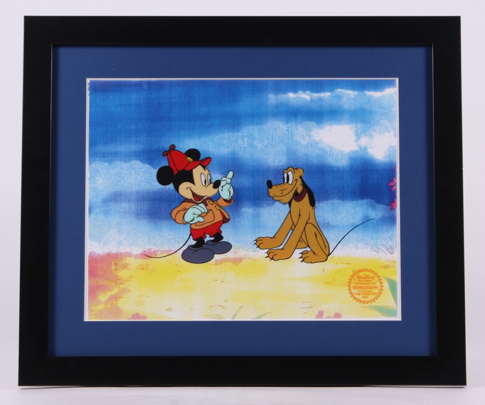 Mickey Mouse and Pluto "The Pointer Art" LE 16x19 Custom Framed ...