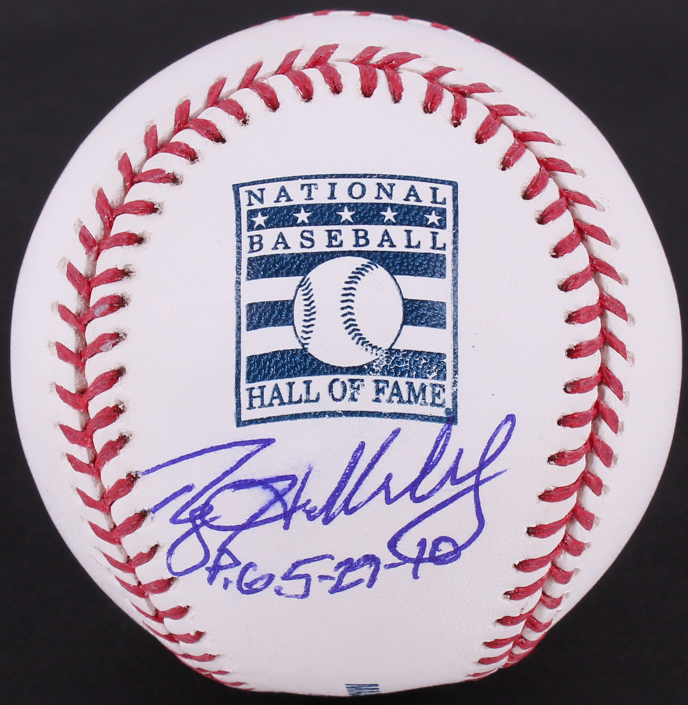 Roy Halladay Signed Hall of Fame Logo OML Baseball Inscribed "P.G. 5-29 ...