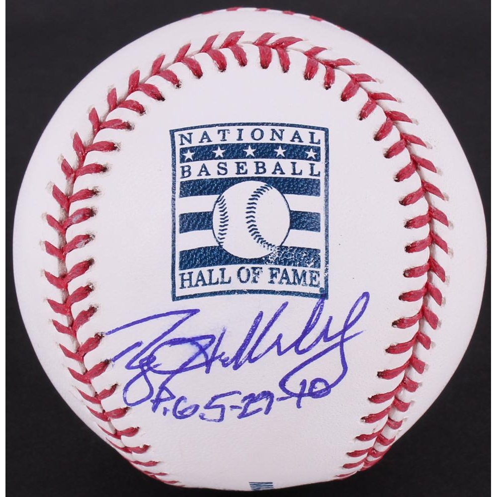 Roy Halladay Signed Hall of Fame Logo OML Baseball Inscribed "P.G. 5-29 ...