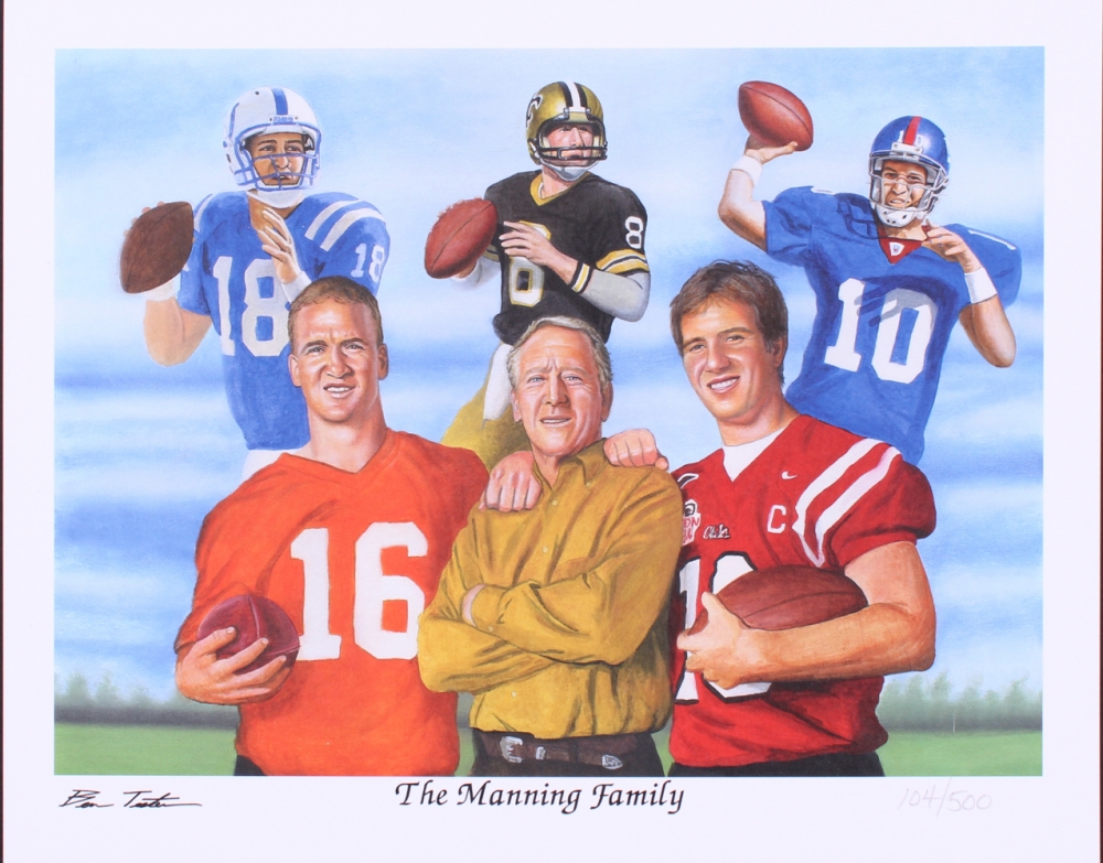 Ben Teeter LE "The Manning Family" 8x10 Print | Pristine Auction