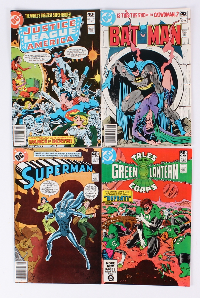 Lot of (4) Vintage DC Comic Books with 1979 Superman #339, 1980 Justice ...