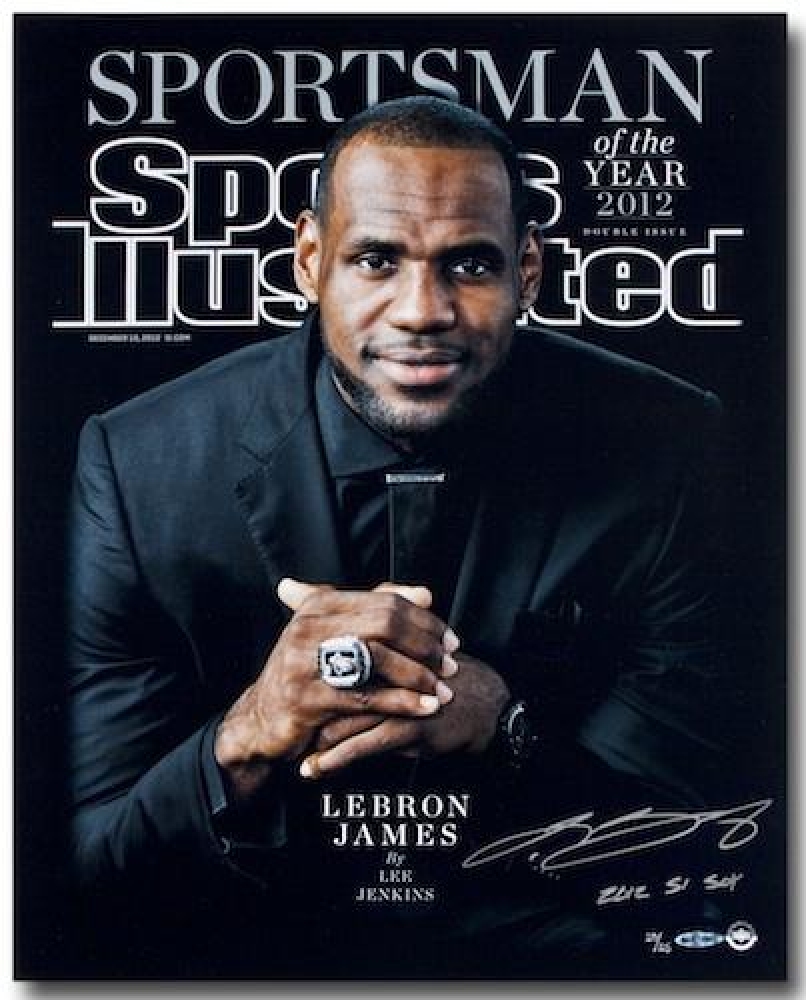 LeBron James Signed "Sportsman of The Year" LE 16x20 Photo Inscribed ...