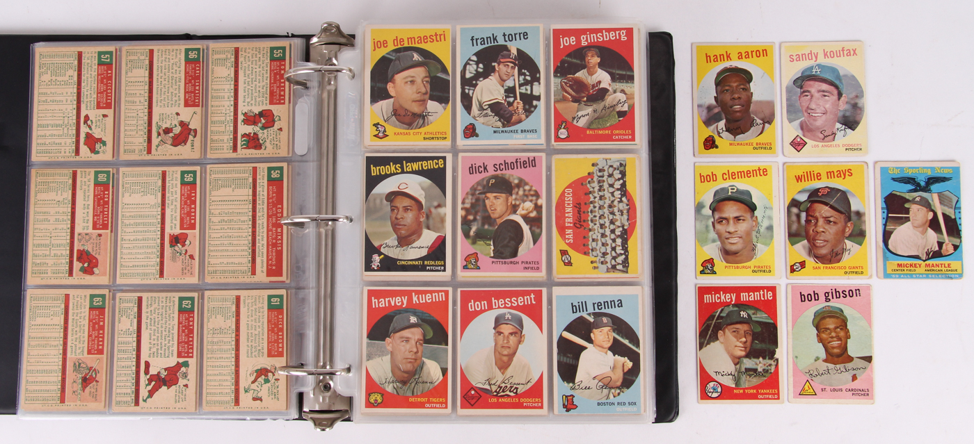 1959 Topps Baseball Complete Set of (572) Baseball Cards with #564 ...