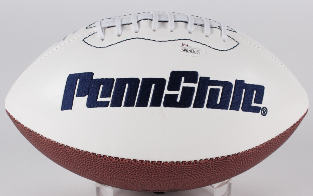 Penn State Team-Signed Nittany Lions Logo Football with (8) Signatures ...
