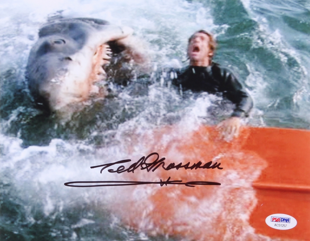 Ted Grossman Signed "Jaws" 8x10 Photo (PSA COA) | Pristine Auction