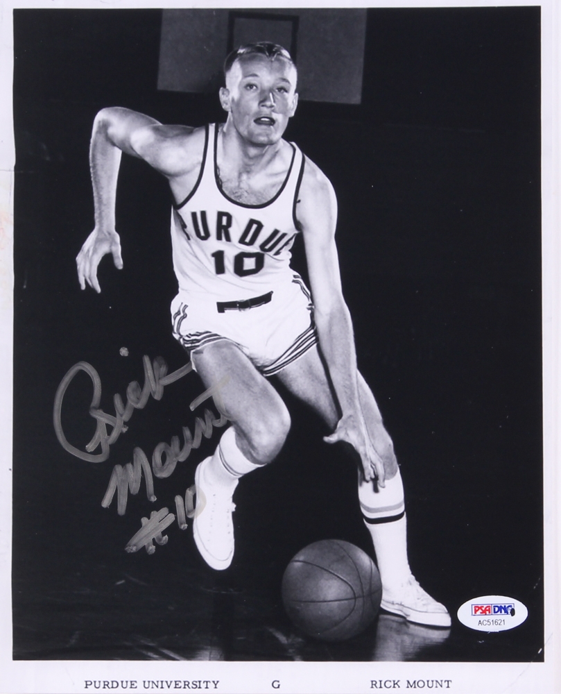 Rick Mount Signed Purdue Boilermakers 8x10 Photo (PSA COA) | Pristine ...