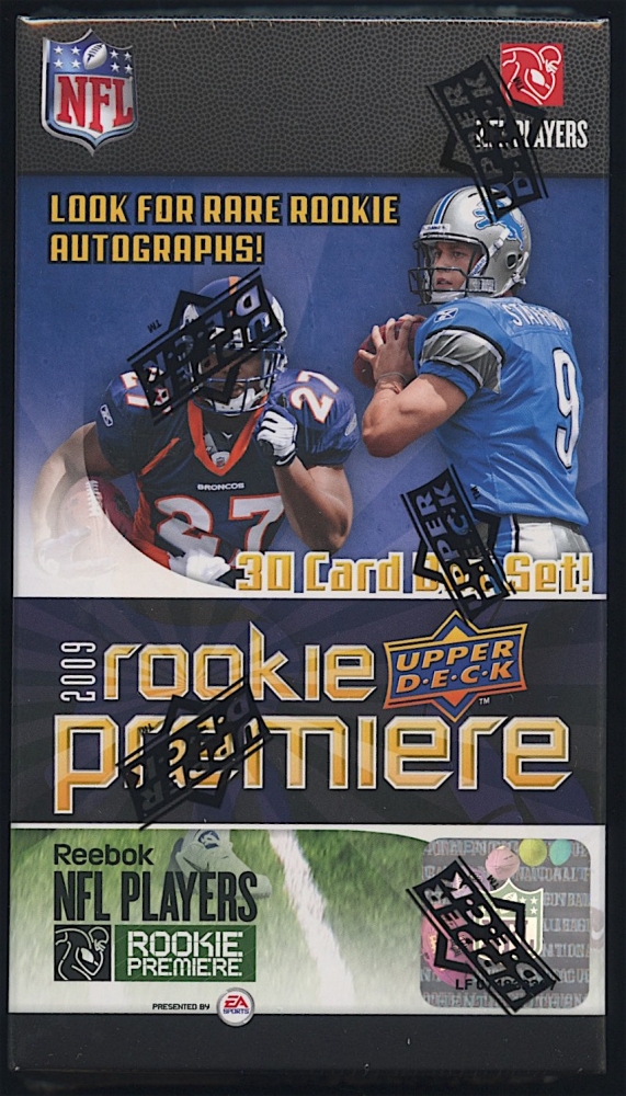 2009 Upper Deck NFL Players Rookie Premiere Factory Sealed Box Set with ...