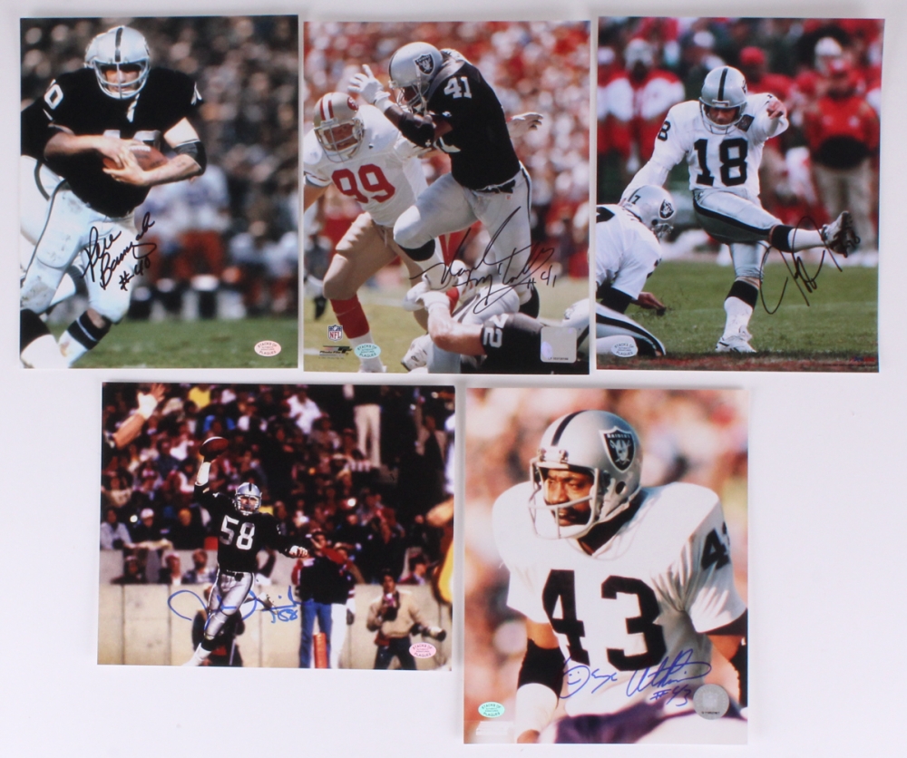 Lot of (5) Raiders Signed 8x10 Photos with George Atkinson, Pete ...