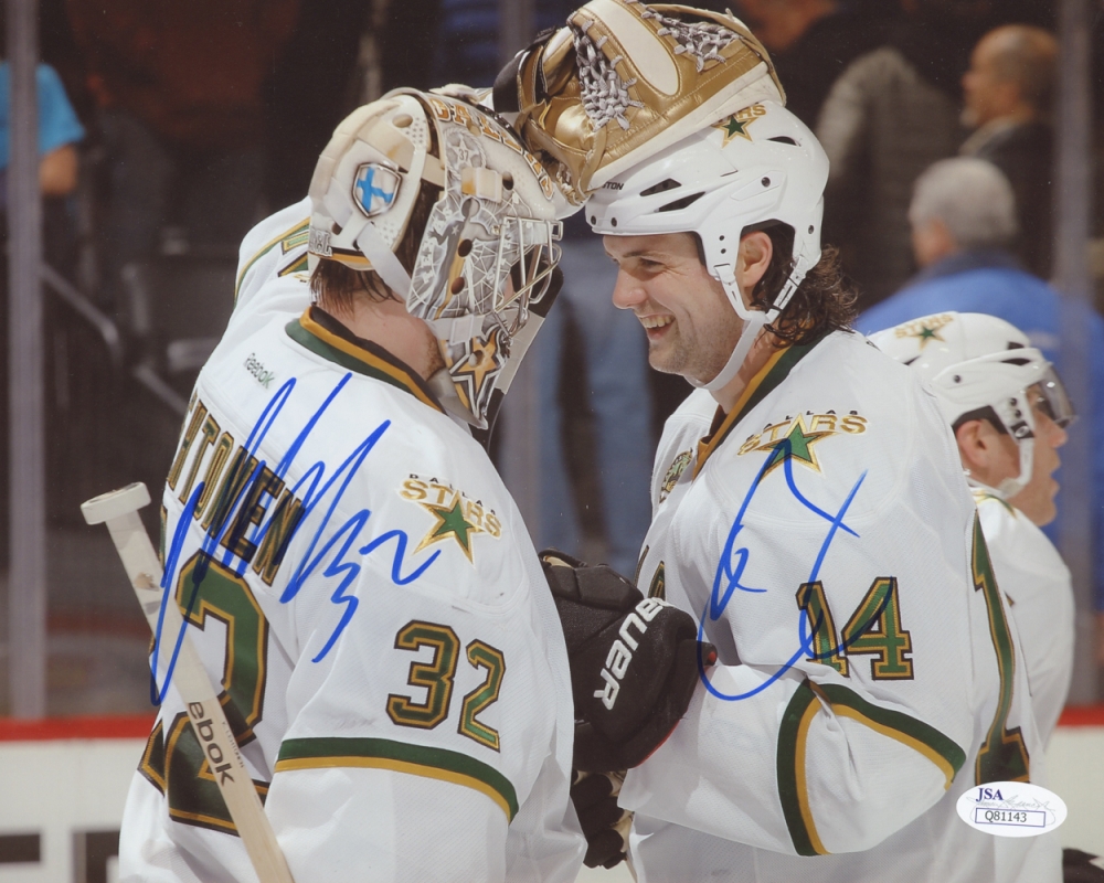 Kari Lehtonen & Jamie Benn Signed Stars 8x10 Photo (JSA COA) | Pristine ...