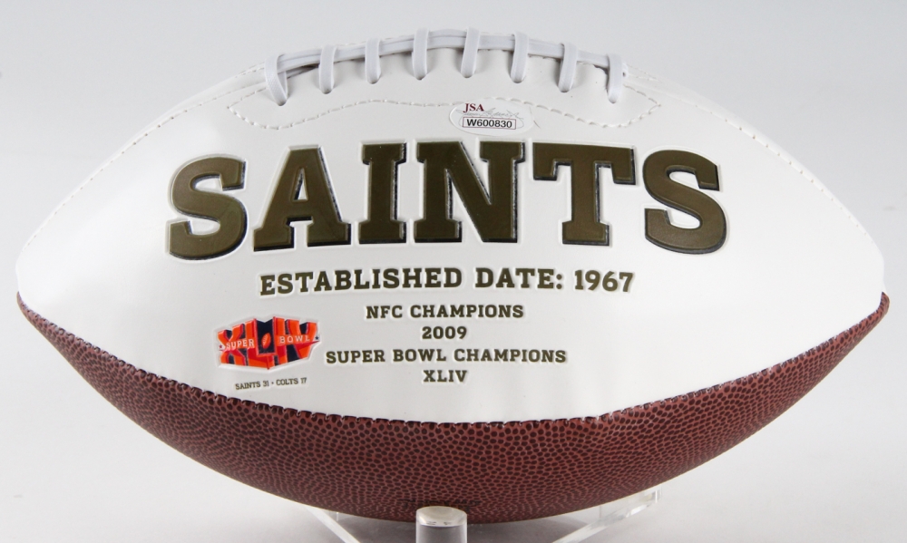 Marques Colston Signed Saints Logo Football (JSA COA) | Pristine Auction
