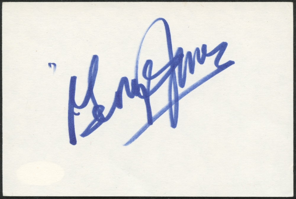 George Jones Signed 4x6 Cut (JSA COA) | Pristine Auction