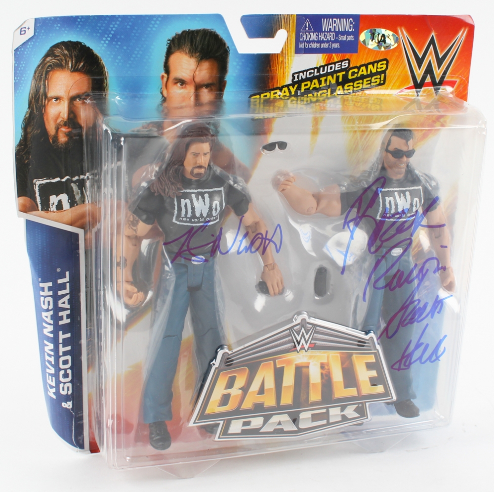 Kevin Nash & Scott "Razor Ramon" Hall Signed "Battle Pack" WWE Action ...