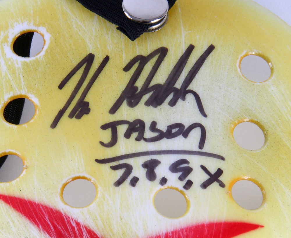Kane Hodder Signed Jason "Friday the 13th" Hockey Mask Inscribed "Jason ...