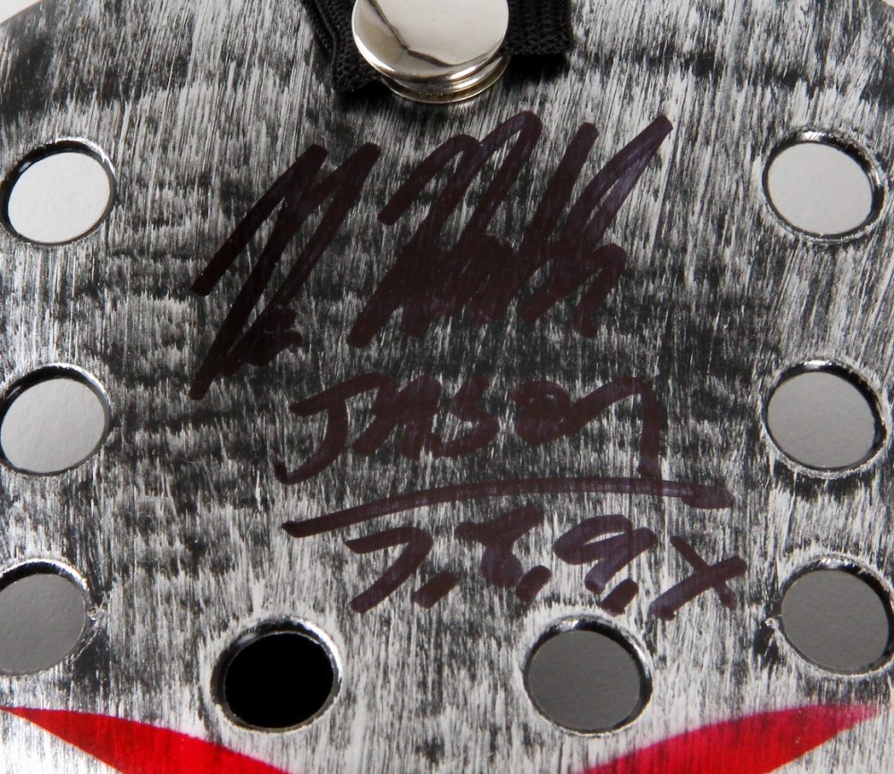 Kane Hodder Signed Jason "Friday the 13th" Metallic Silver Custom ...