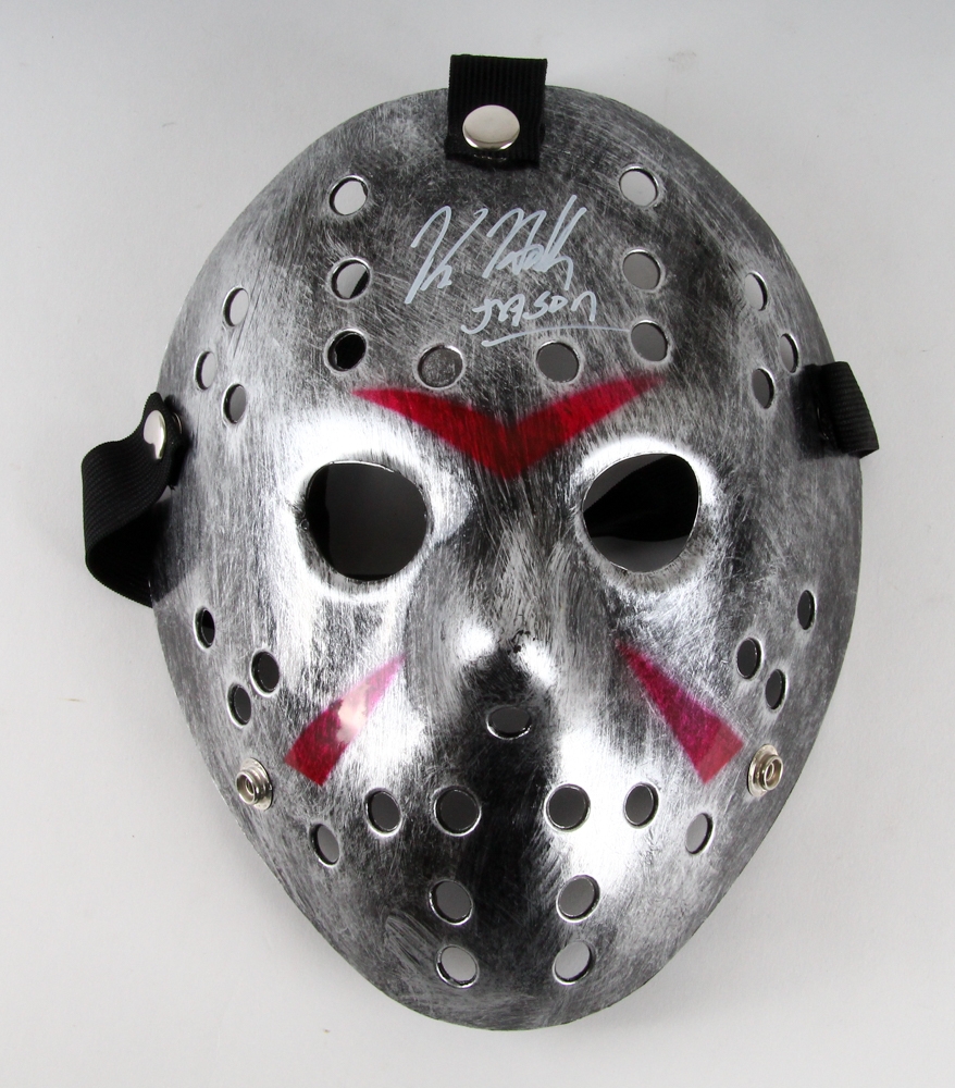 Kane Hodder Signed Jason "Friday the 13th" Metallic Silver Custom ...