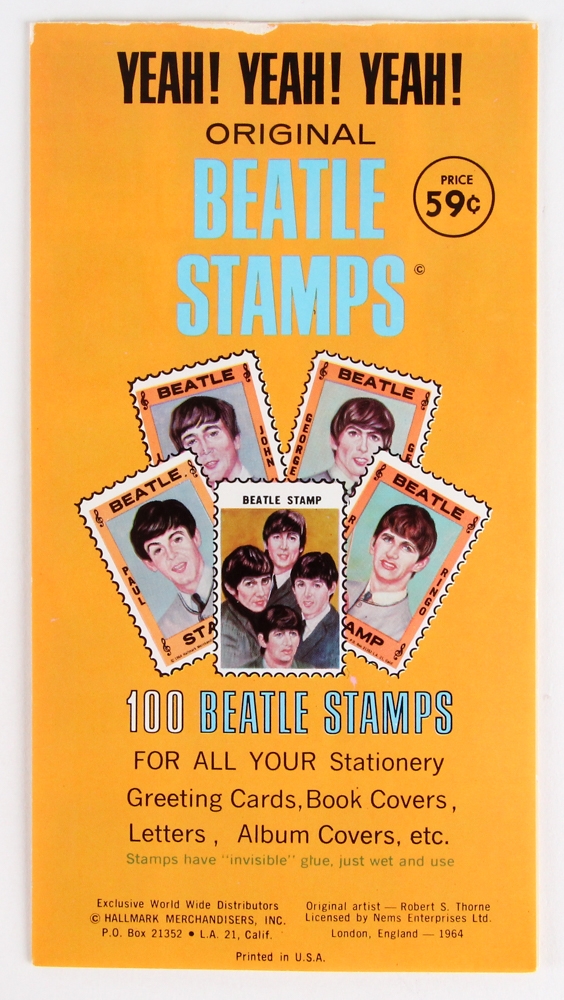 1964 Hallmark Beatles (100) Stamps Set with Original Packaging ...