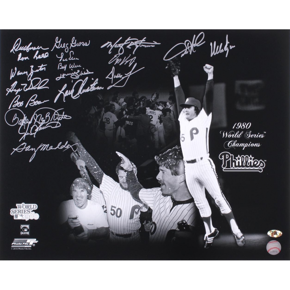 1980 Phillies "World Series Celebration" 16x20 Photo Signed By (18 ...