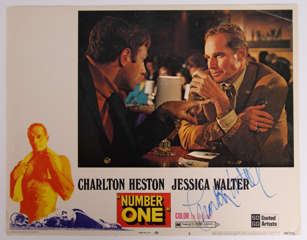 Charlton Heston Signed LE "Number One" 11x14 Lithograph (JSA ALOA ...