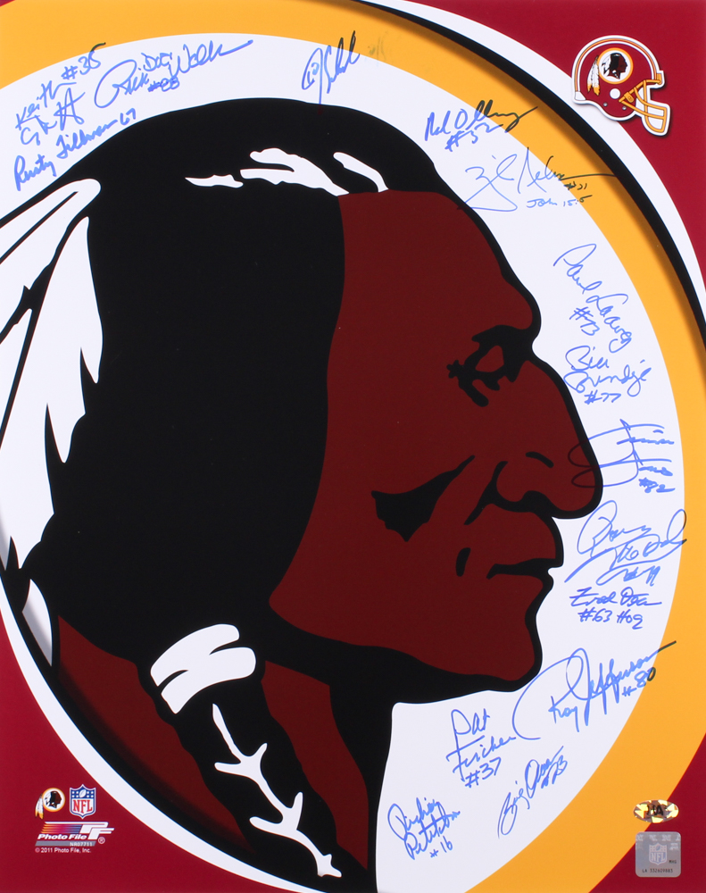 Redskins 16x20 Photo Signed by (15) with Fred Dean, Brig Owens, Ron ...