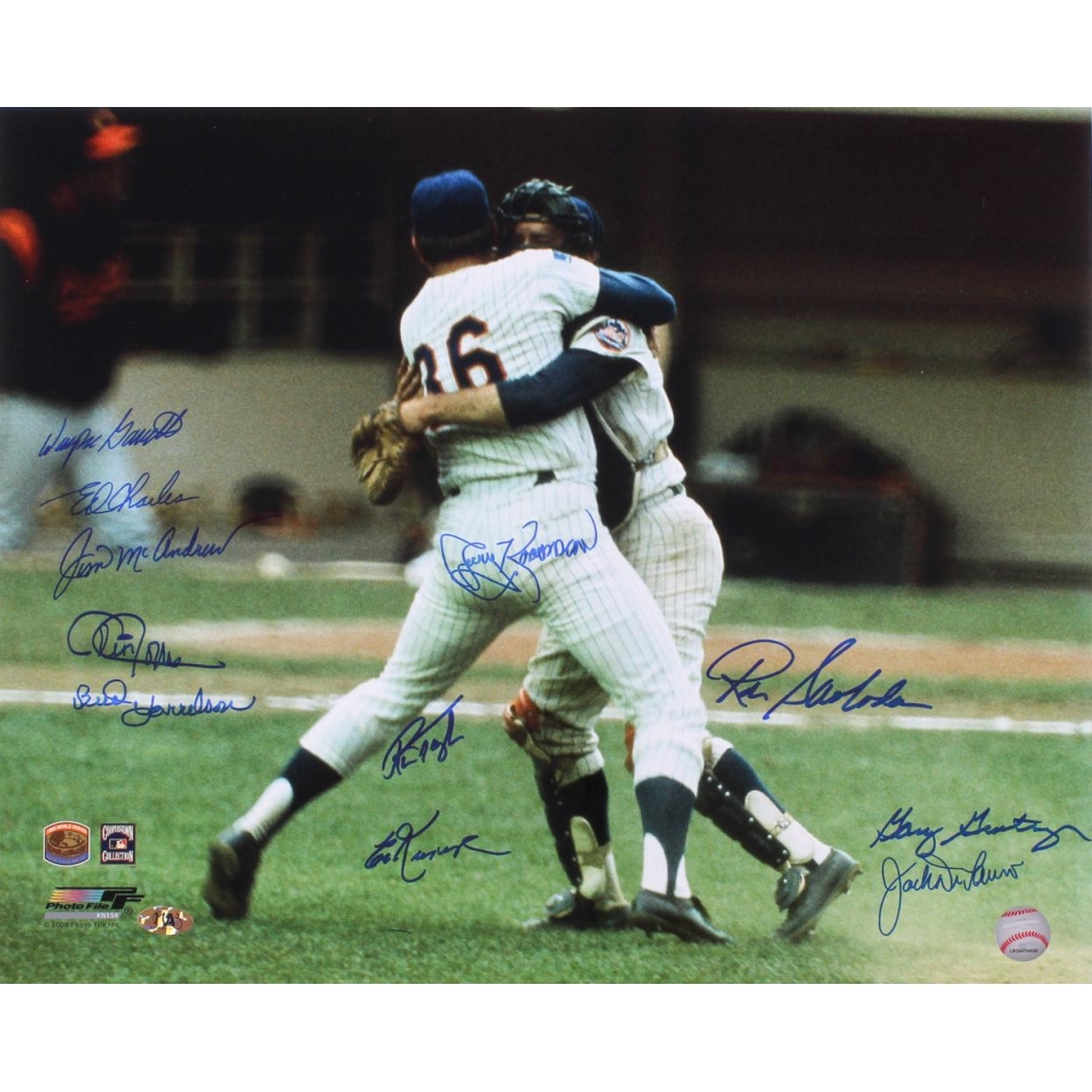 1969 Mets 16x20 Photo Team-Signed By (11) with Ed Charles, Bud ...