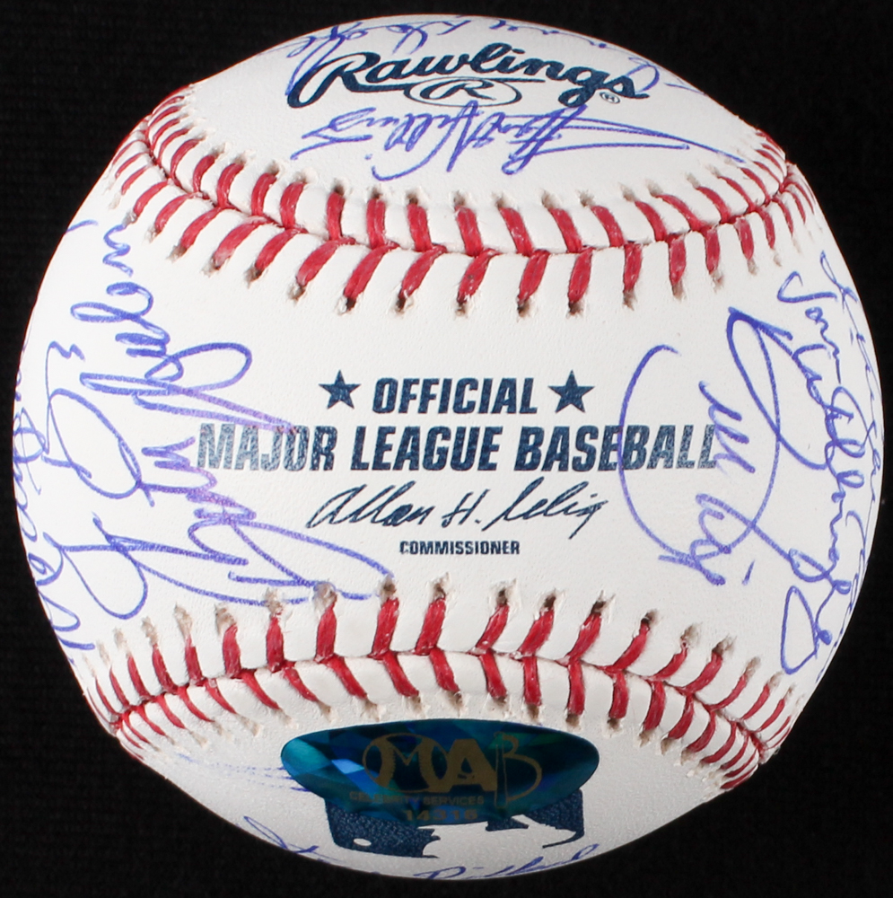 1975 Red Sox OML Baseball Team-Signed by (19) with Luis Tiant, Rick ...