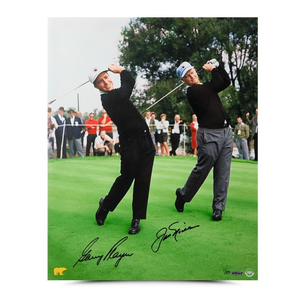 Gary Player & Jack Nicklaus Signed 16x20 Photo (UDA) | Pristine Auction