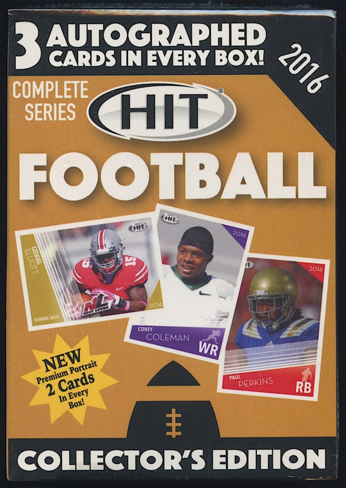 2016 Sage Hit Complete Football Box with (5) Packs | Pristine Auction