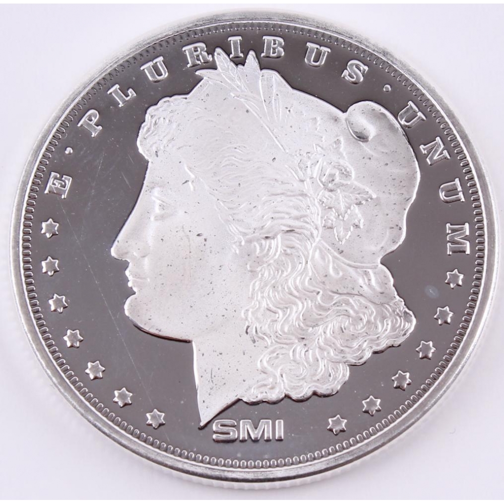 Morgan Dollar Design 1 oz. .999 Fine Silver Round | Pristine Auction