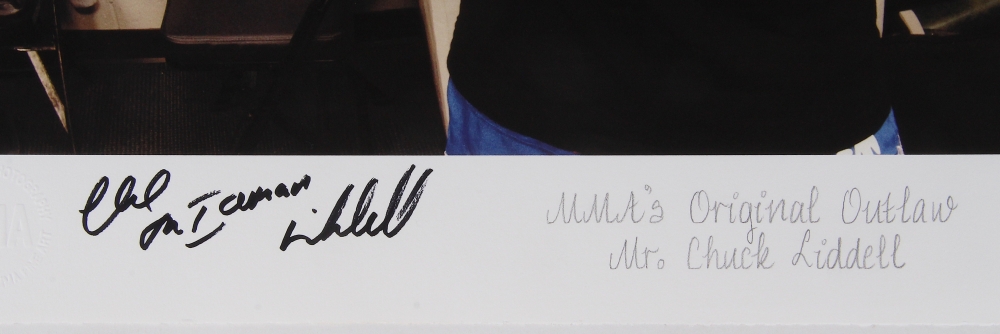 Chuck Liddell "MMA’s Original Outlaw" Signed 22” x 17” UFC Fine Art ...