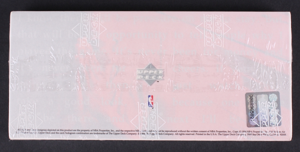 Factory Sealed Michael Jordan 1994 Upper Deck Rare Air Tribute Set of ...