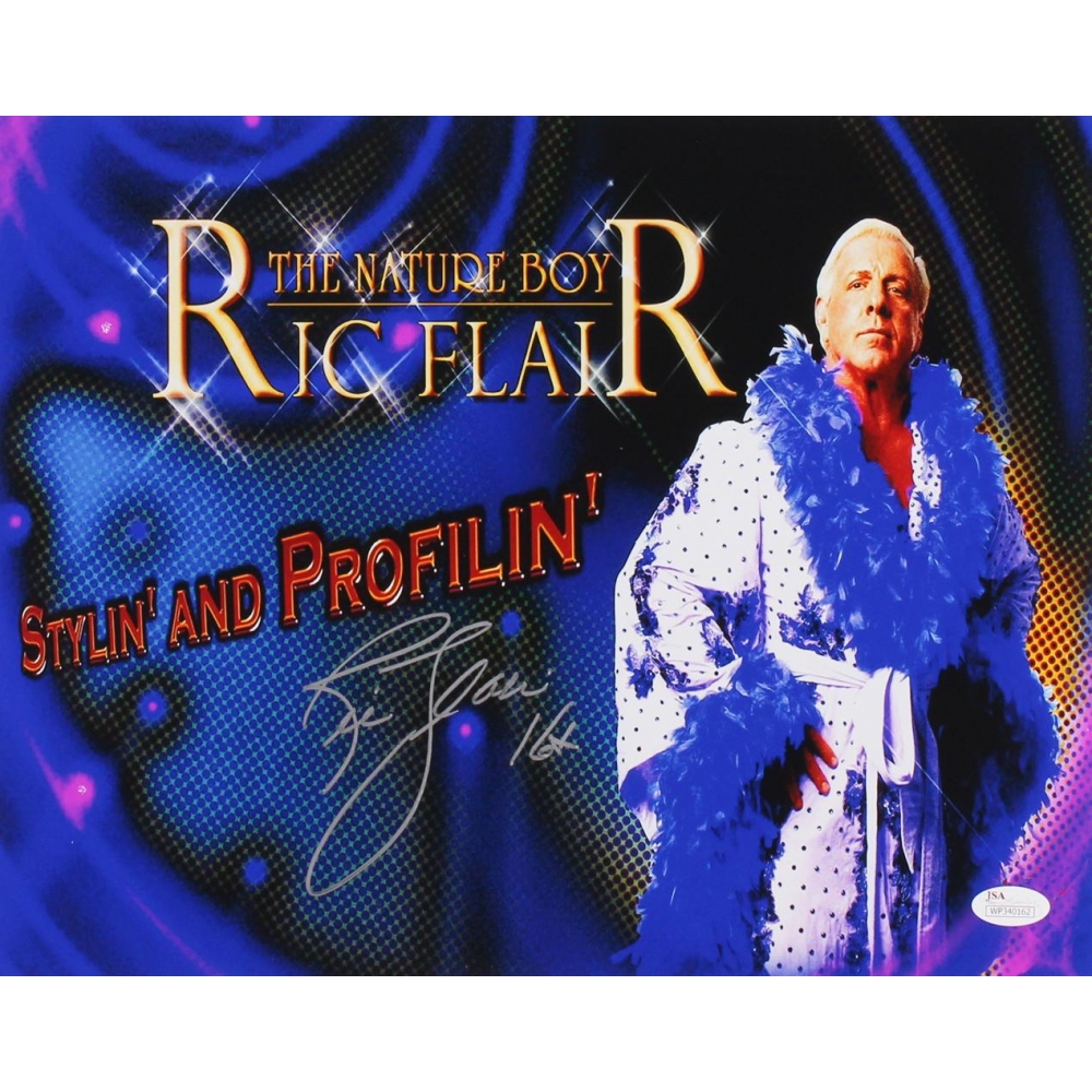Ric Flair Signed 11x14 Photo Inscribed "16x" (JSA COA) | Pristine Auction