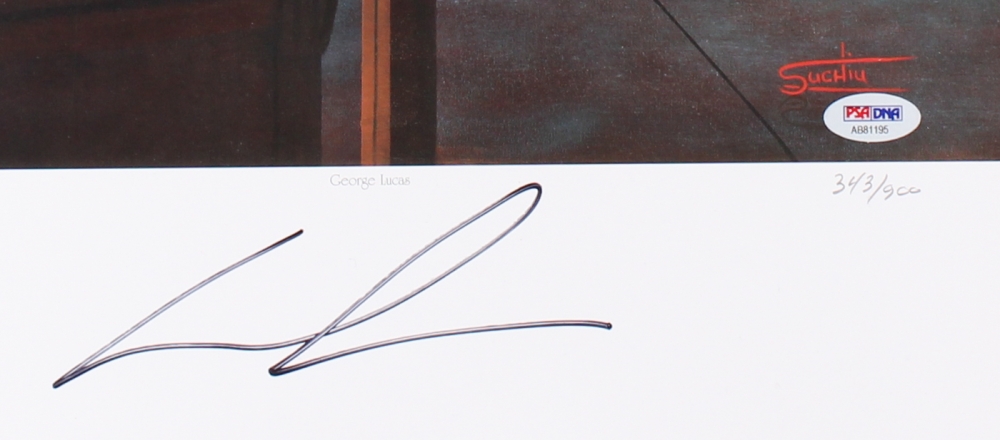 George Lucas Signed "The Force of Inspiration" LE 24x36 Lithograph #305 ...