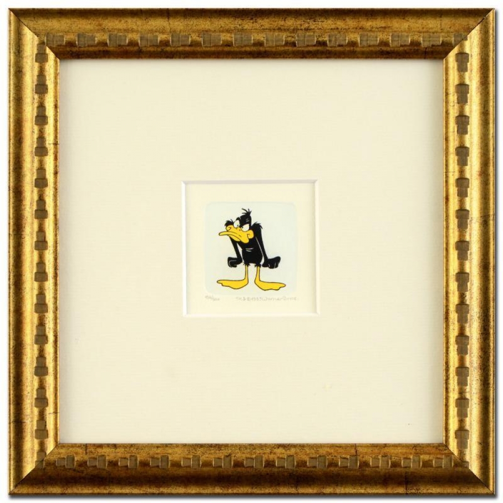 1999 "Daffy Duck" Limited Edition 9x9 Custom Framed Etching with Hand ...